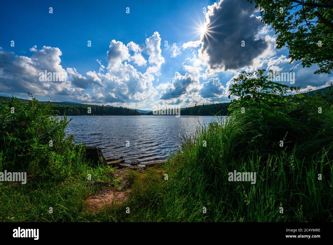 South Lake in Catskills Mountains, NY, USA Stock Photo - Alamy
