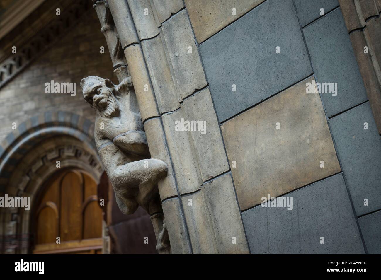 sculpture of an ape in a historic building Stock Photo - Alamy