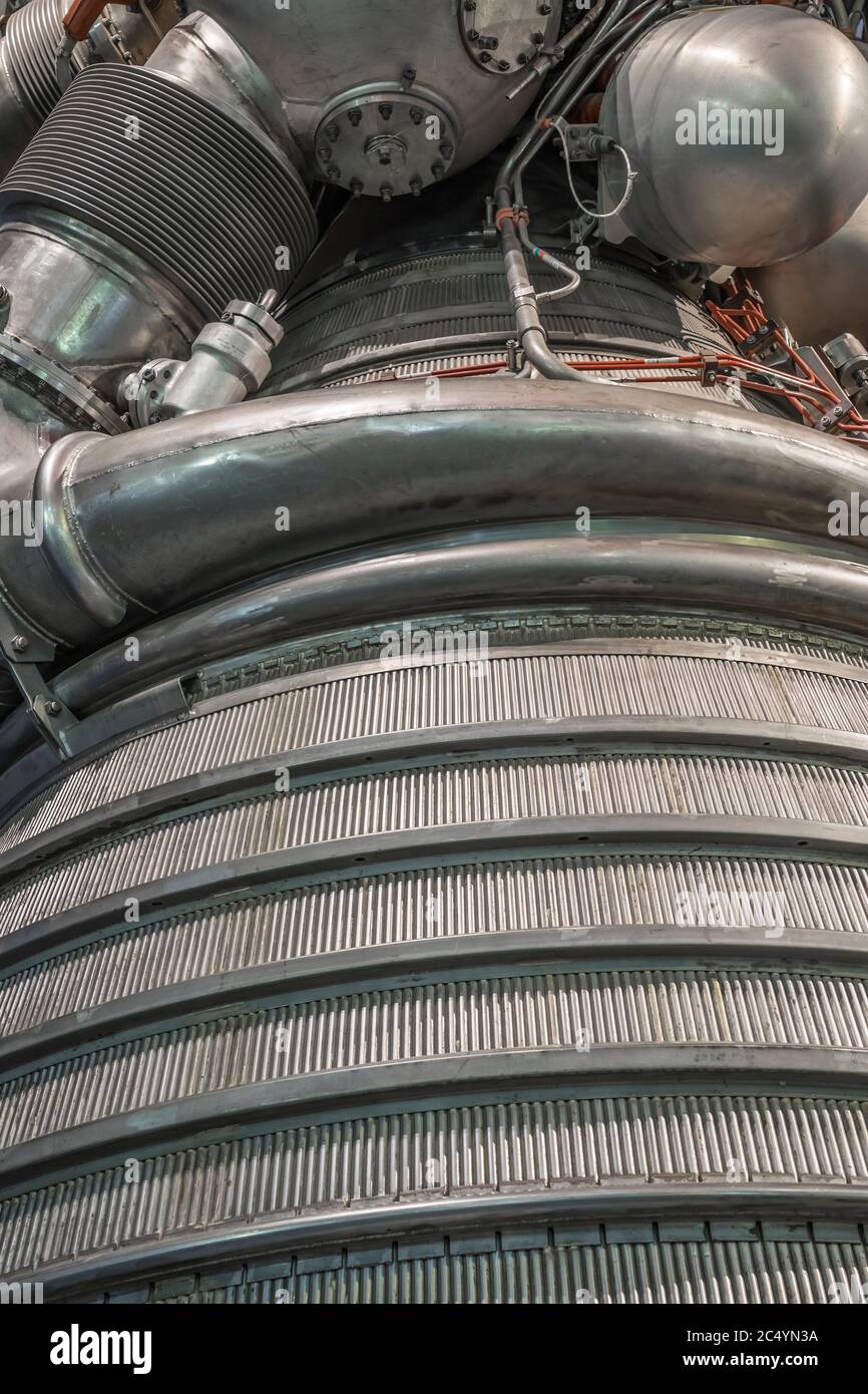 detail of an old rocket engine Stock Photo - Alamy