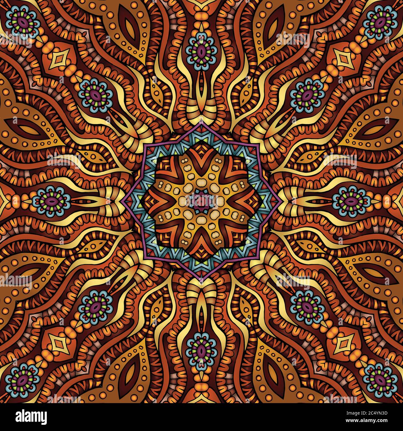 Circle decorative pattern Stock Vector Image & Art - Alamy