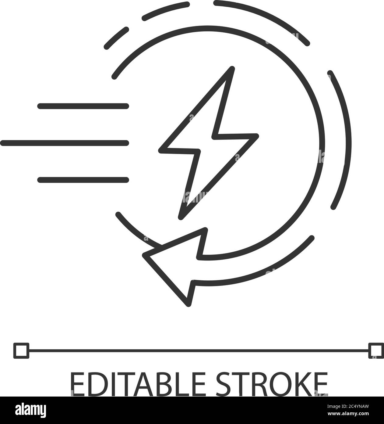 Fast charging linear icon Stock Vector Image & Art - Alamy