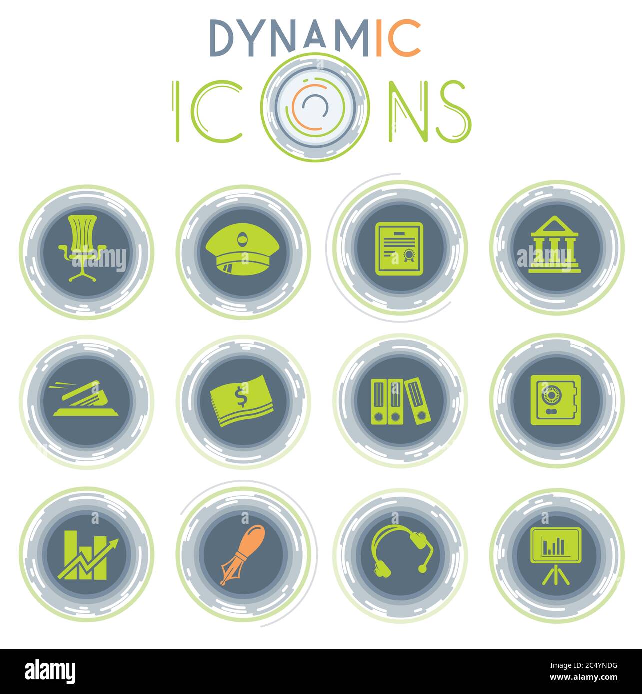 Finance dynamic icons Stock Vector Image & Art - Alamy