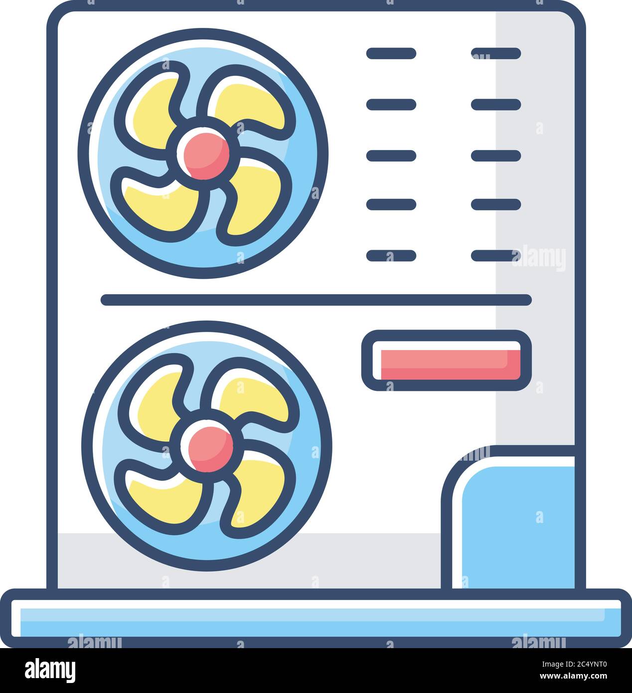 Residential AC RGB color icon Stock Vector Image & Art - Alamy