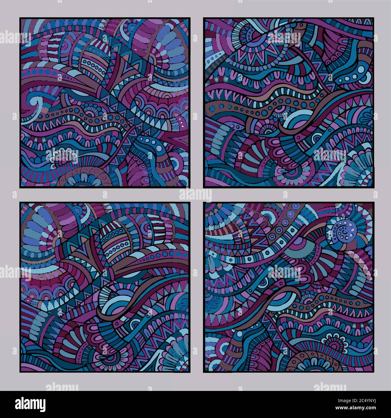 ethnic vector pattern set Stock Vector Image & Art - Alamy