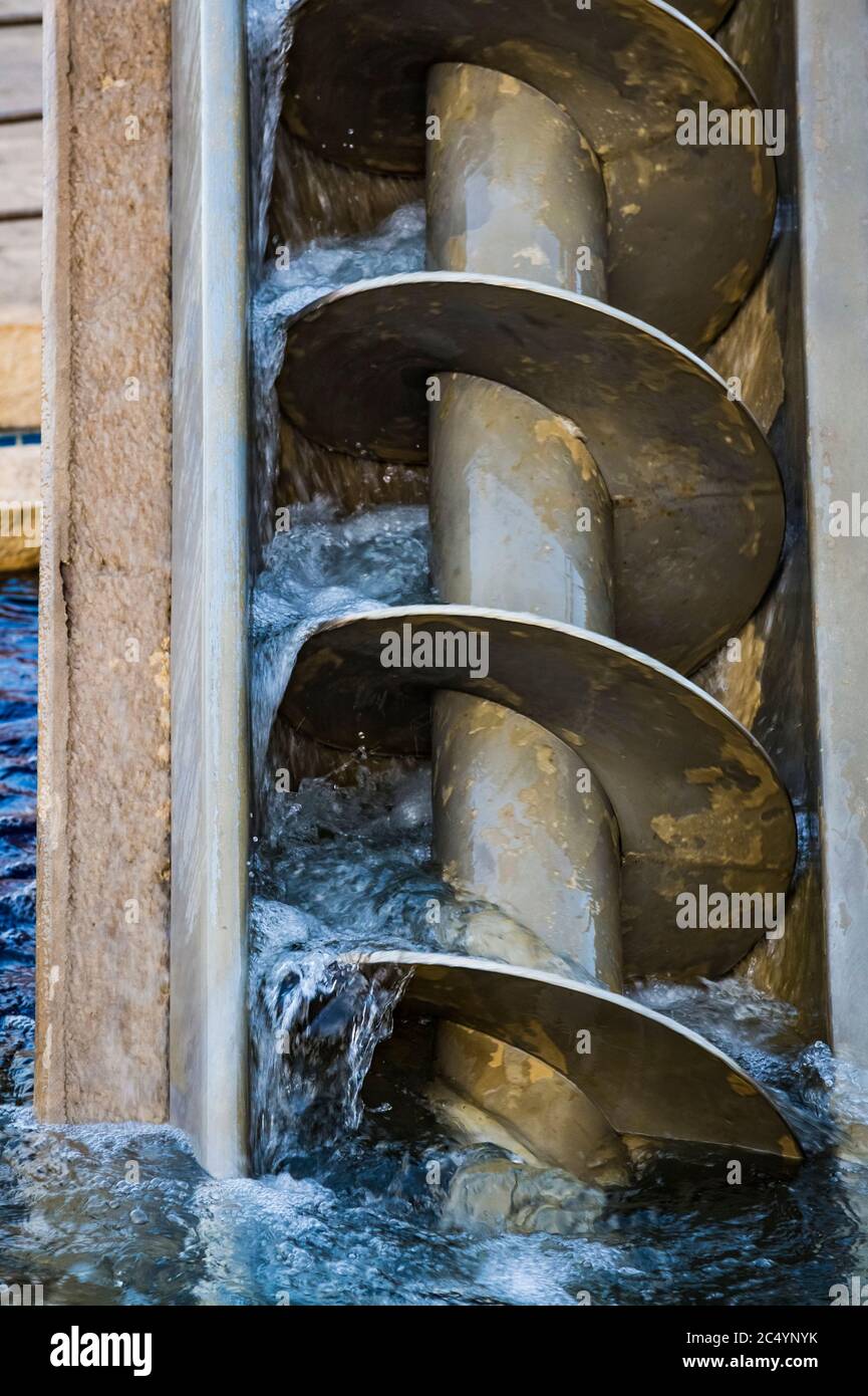 The Archimedes screw, Archimedean screw or screwpump, is a machine ...