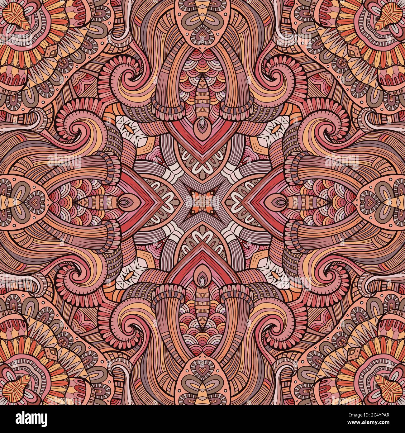 Abstract vector decorative ethnic seamless pattern Stock Vector Image ...