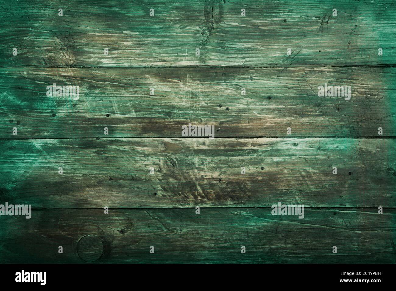 Old grunge rustic green brown dark scratched wood texture background ...