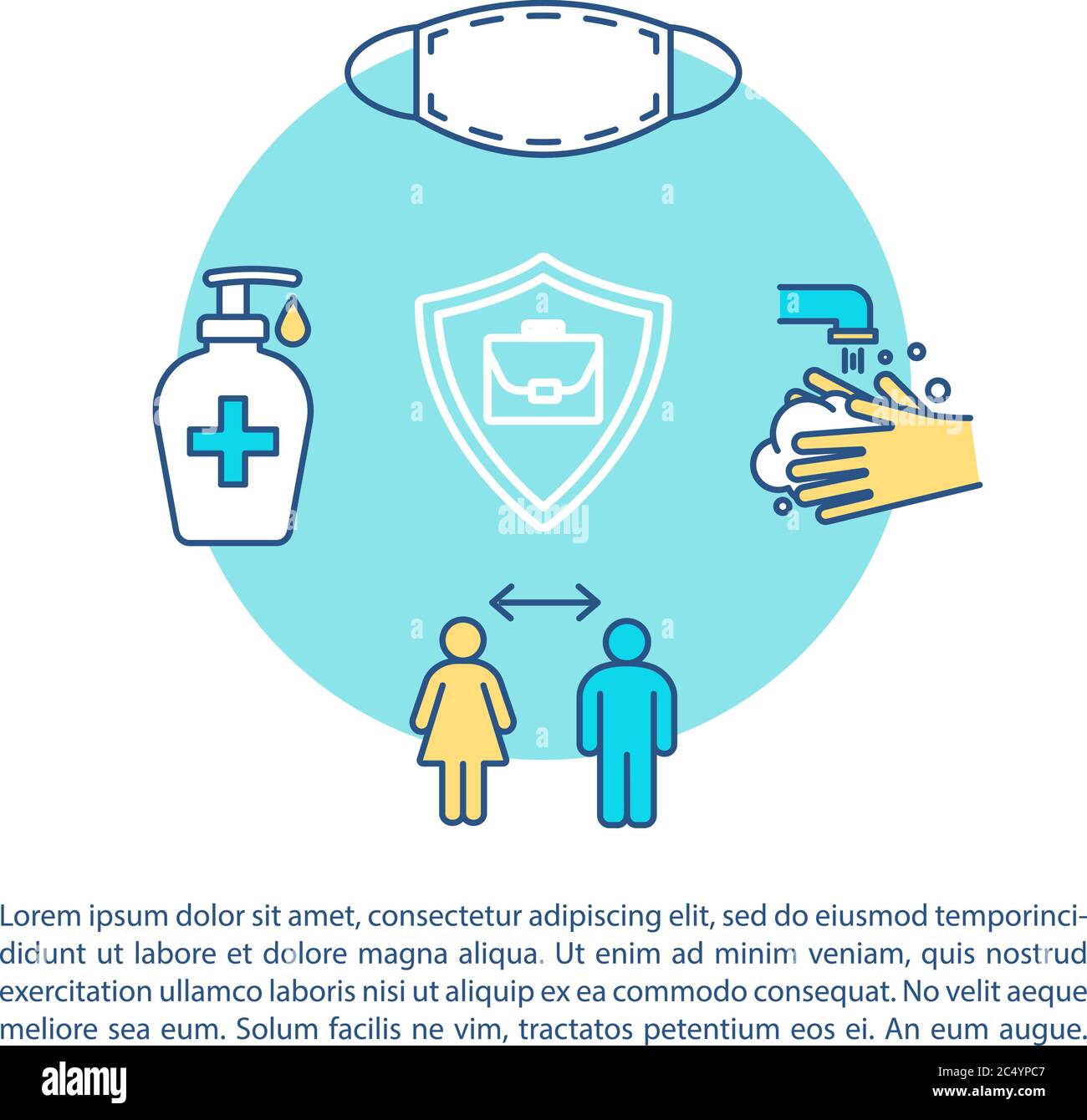 Personal hygiene rules concept icon with text Stock Vector Image & Art ...