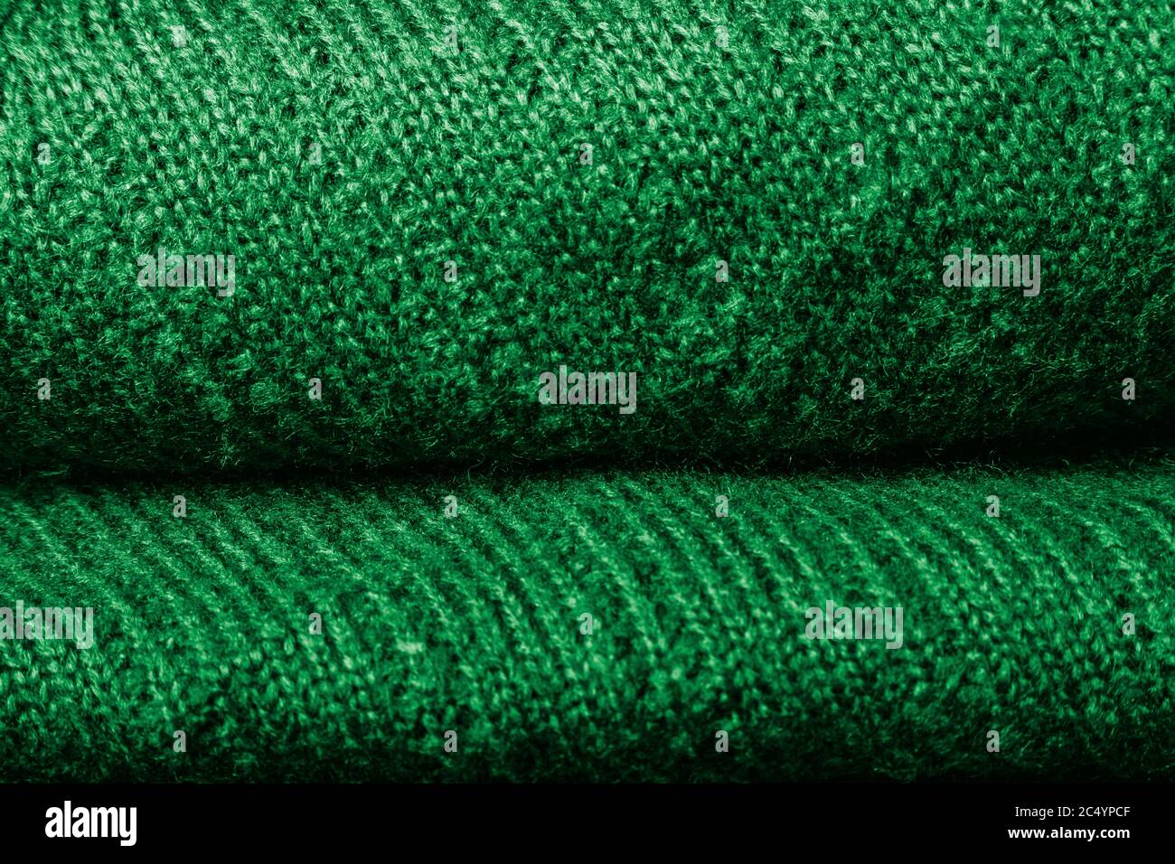 Dark green knitting texture background, warm blanket or sweater Stock ...