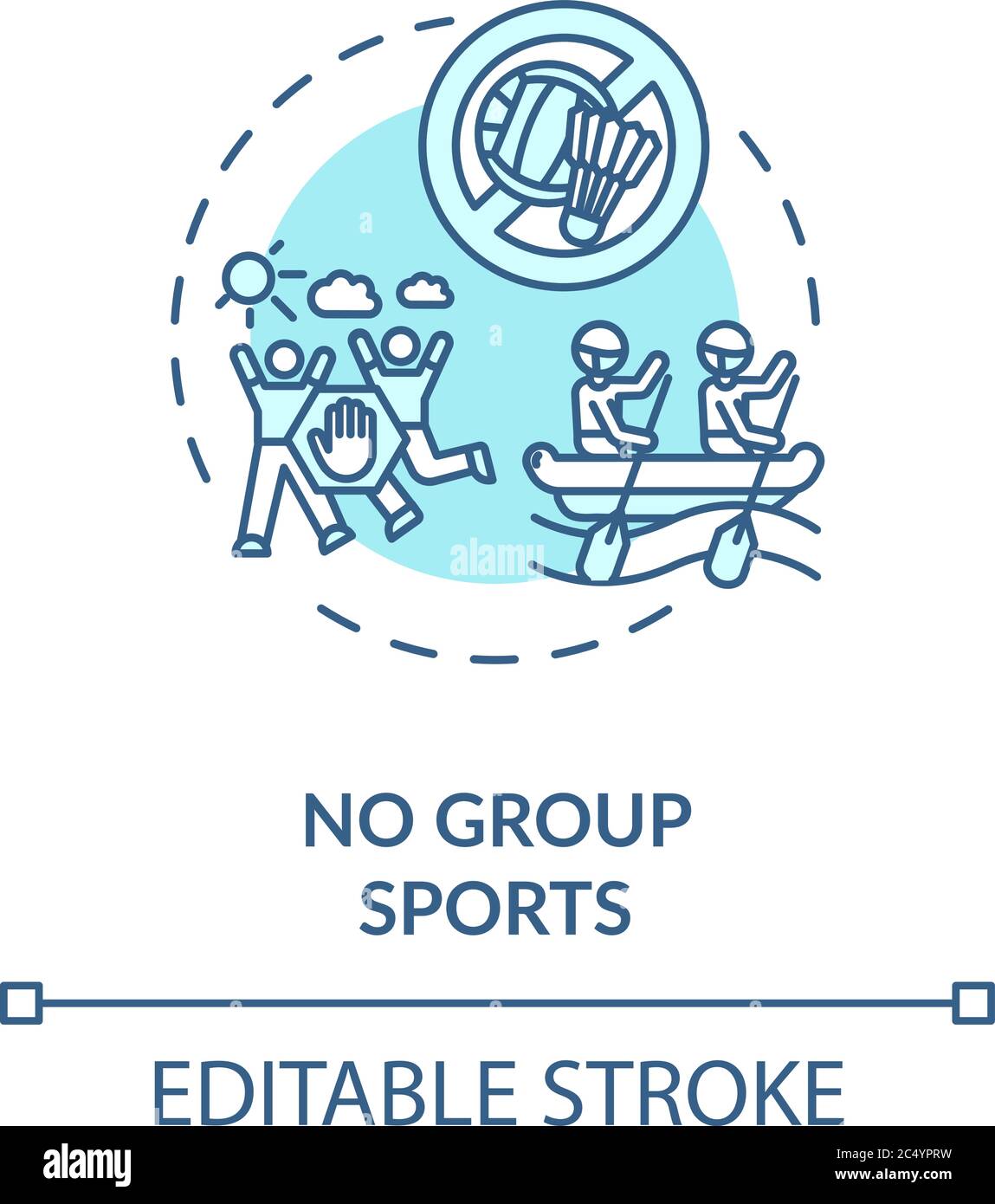 Safety distance at the beach Stock Vector Images - Alamy