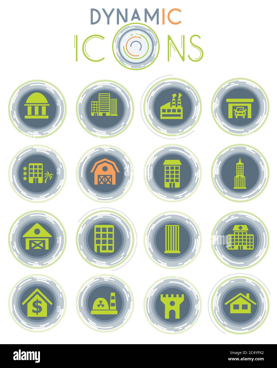 building dynamic icons Stock Vector Image & Art - Alamy