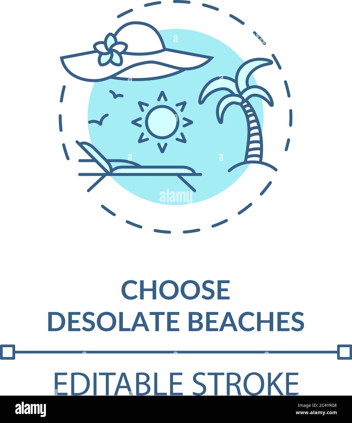 Safety distance at the beach Stock Vector Images - Alamy