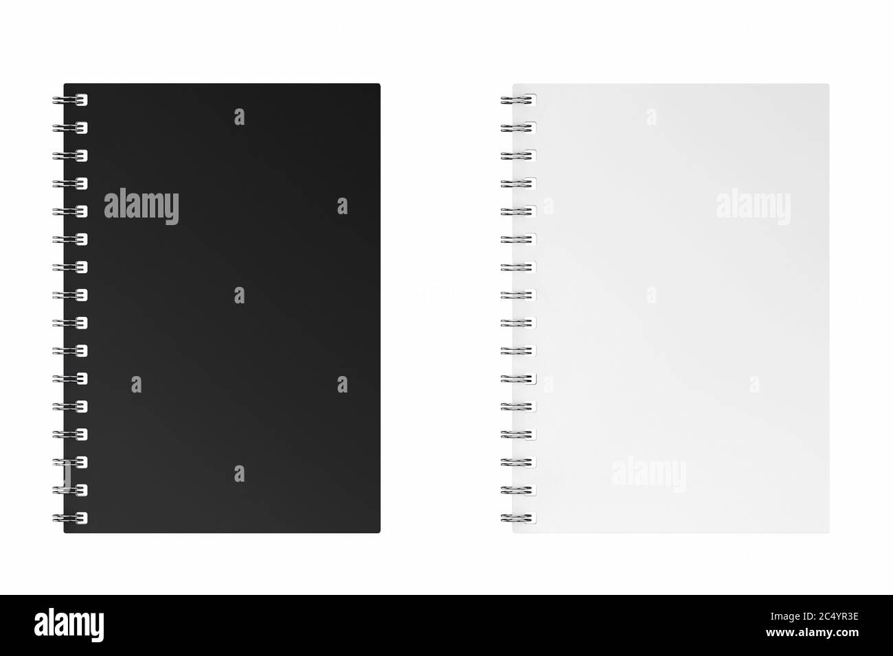 Advertising or Branding Template Blank Notebook Black and White Mockups ...