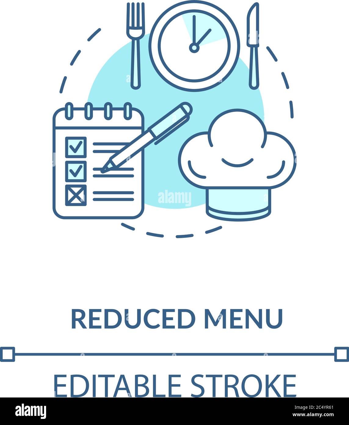 Reduced menu concept icon Stock Vector Image & Art - Alamy