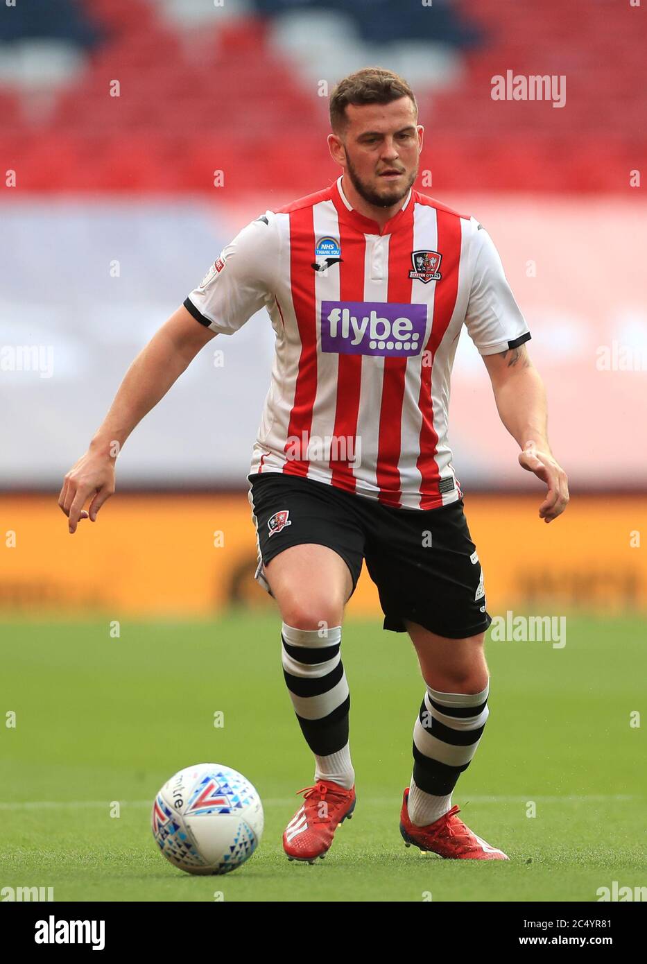 Exeter City's Pierce Sweeney during the Sky Bet League Two Play-Off ...