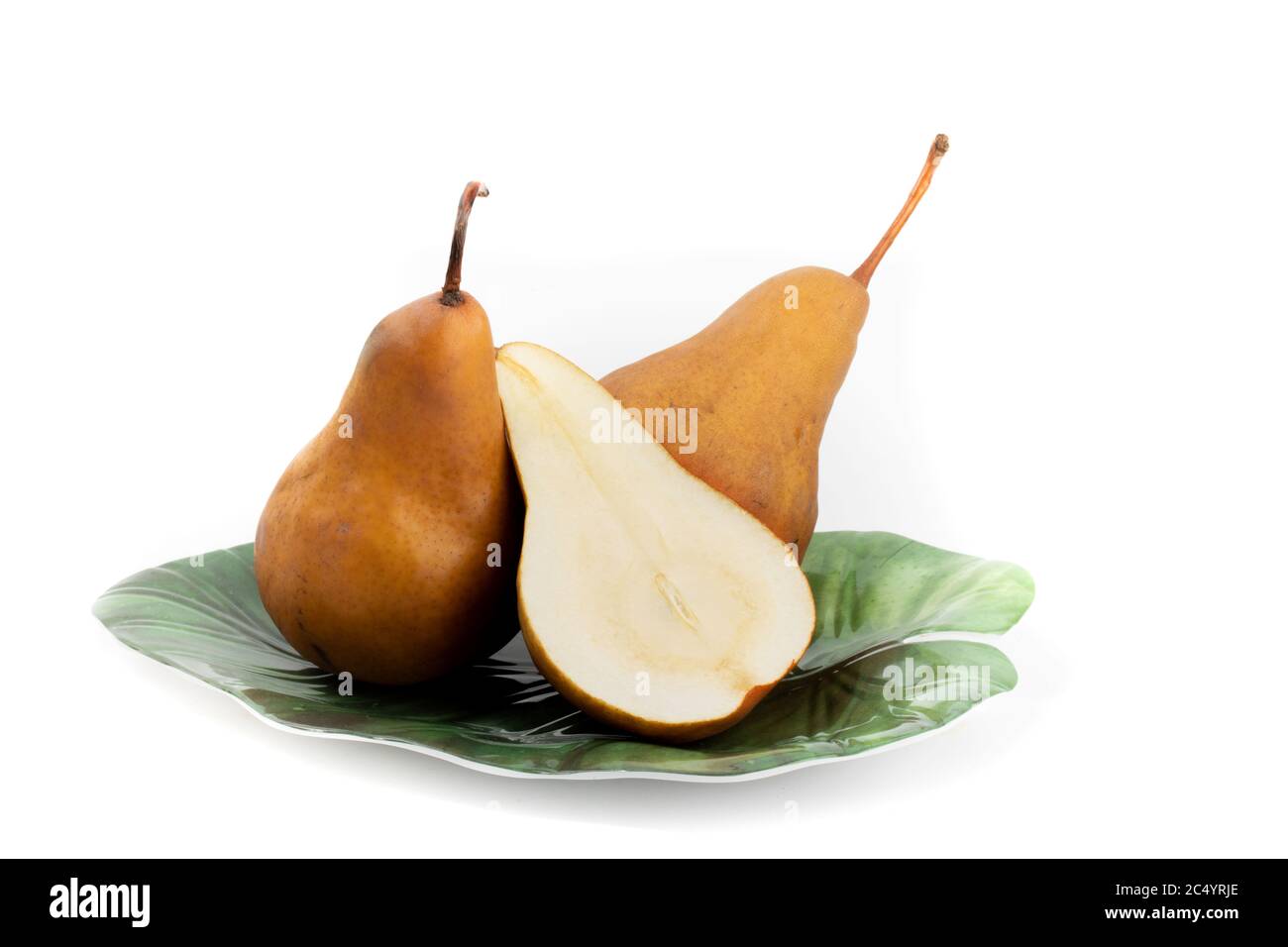 Pear cut in half hi-res stock photography and images - Alamy