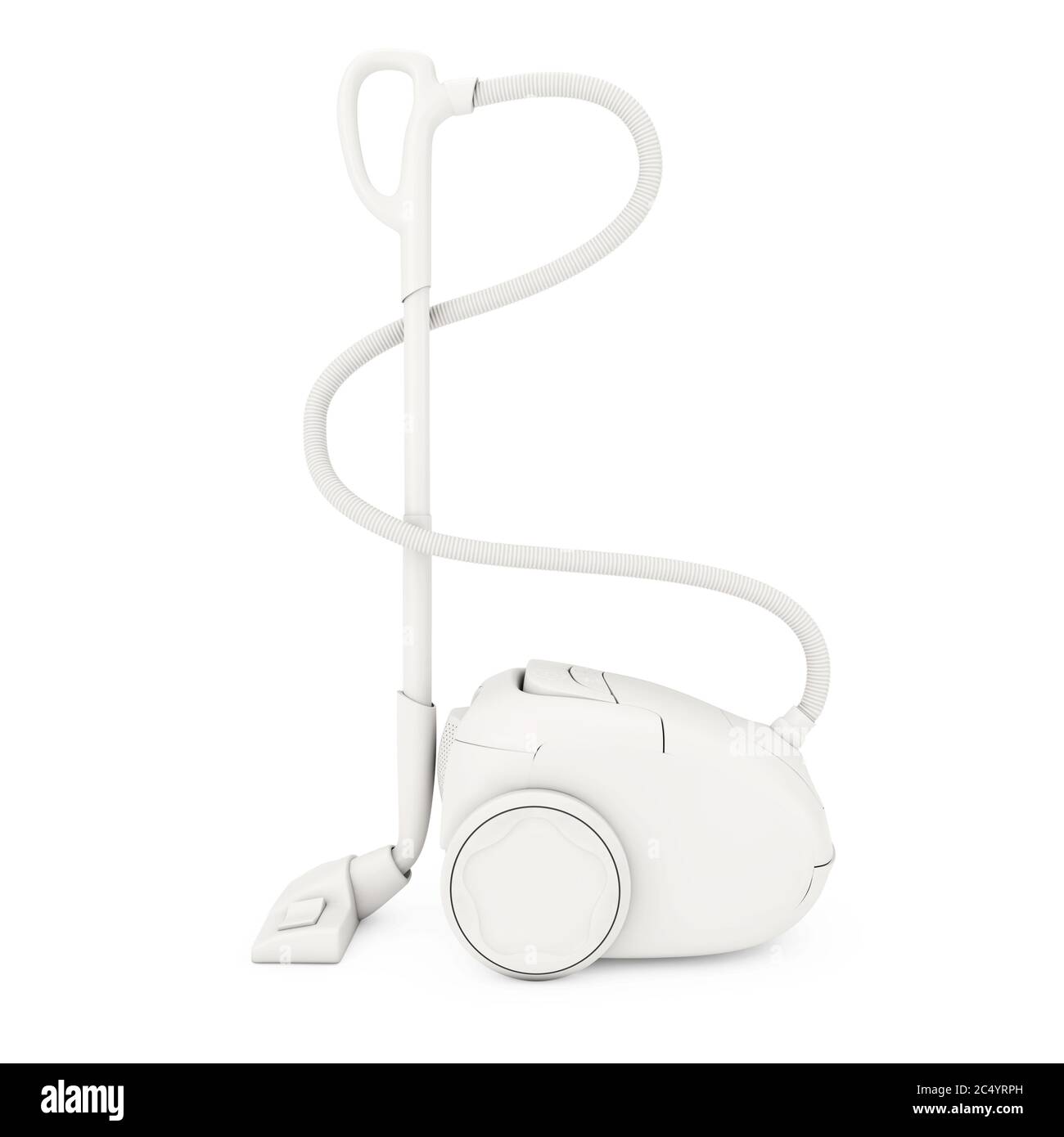 Home Appliance Concept. Abstract Modern Clay Vacuum Cleaner on a white ...