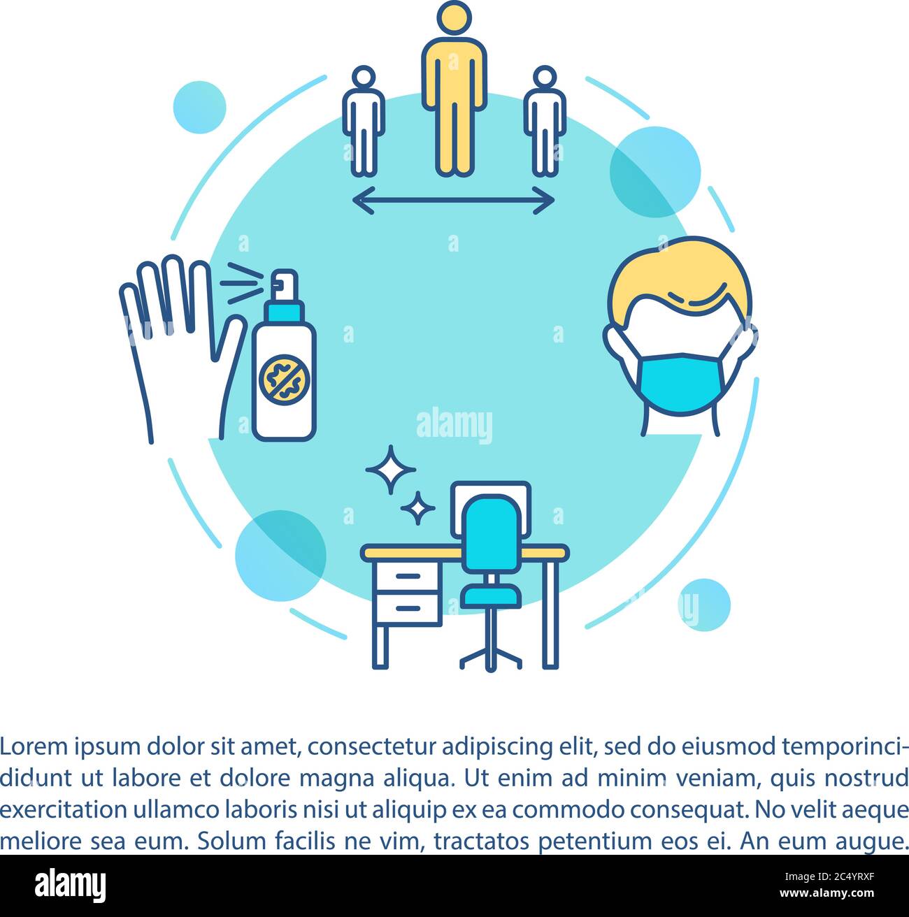 Workplace safety rules concept icon with text Stock Vector Image & Art ...