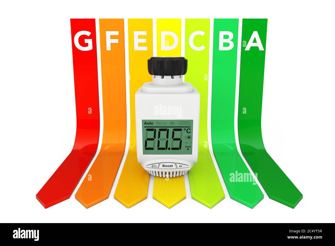 Digital Wireless Radiator Thermostatic Valve over Energy Efficiency ...