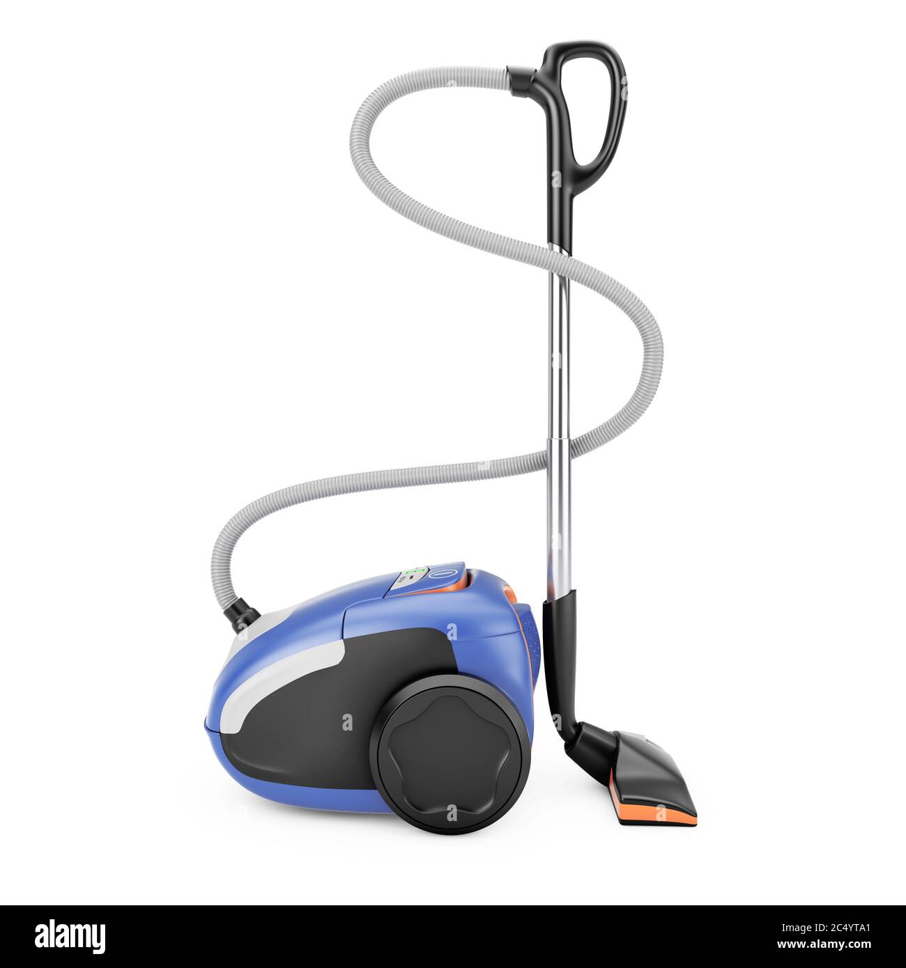 Home Appliance Concept. Modern Vacuum Cleaner on a white background. 3d ...