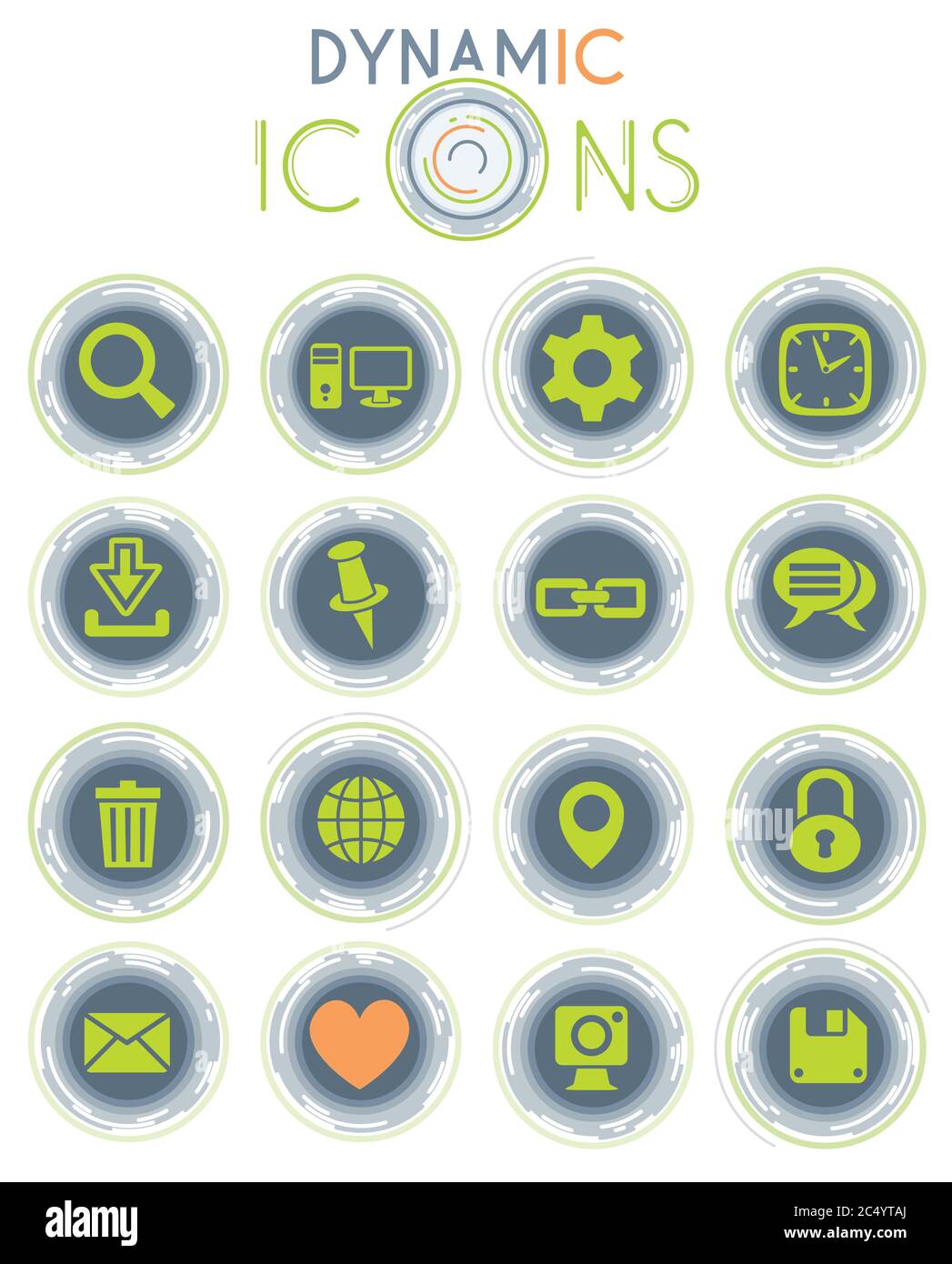 blog dynamic icons Stock Vector Image & Art - Alamy