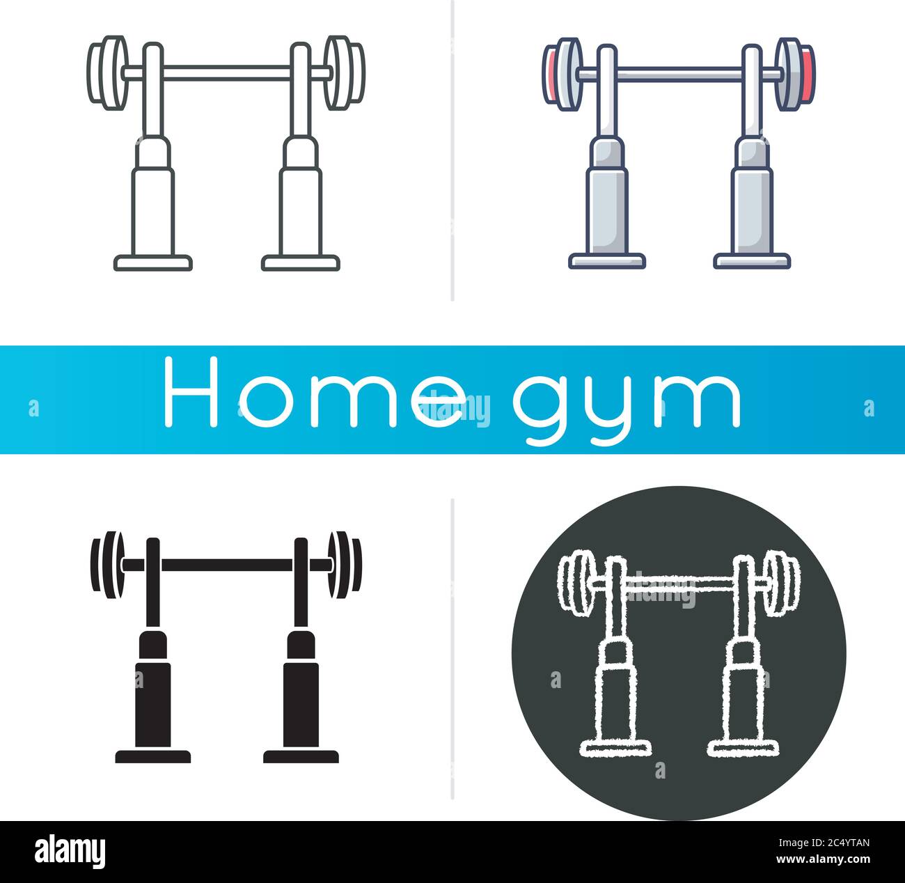 Gym weight rack isolated Stock Vector Images - Alamy