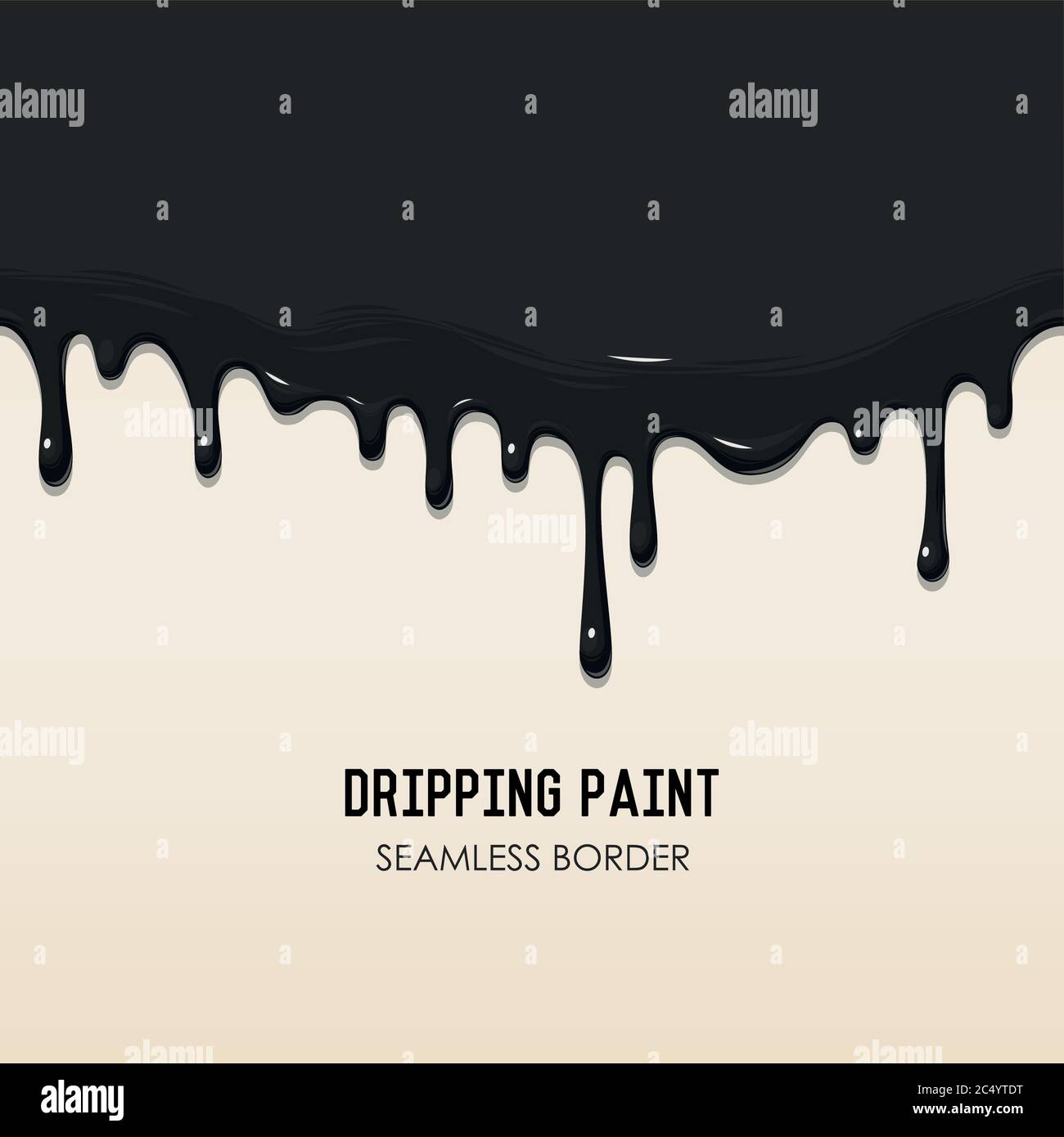 Dripping paint seamless border Stock Vector Image & Art - Alamy