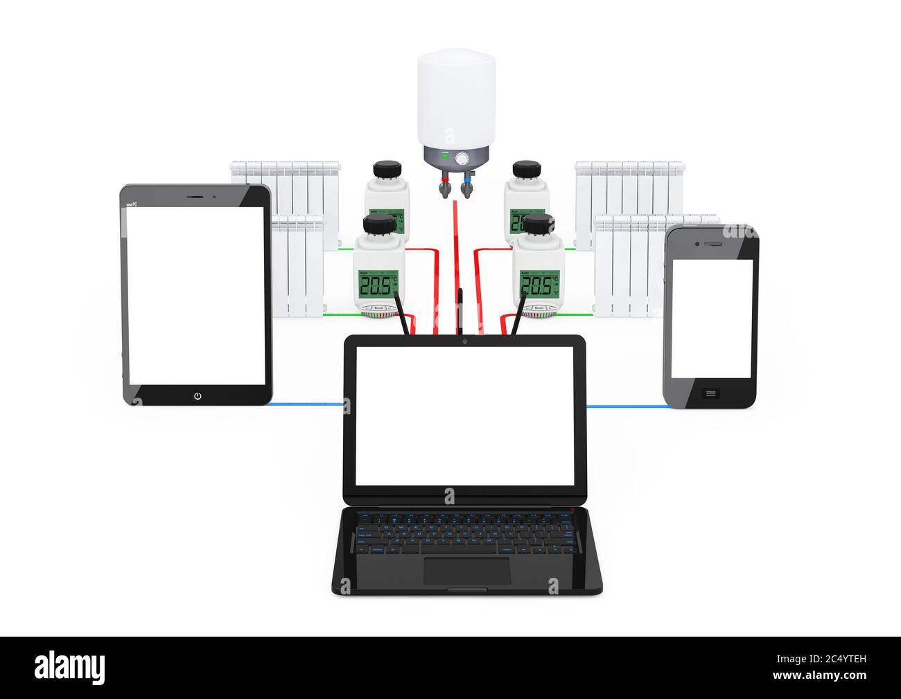 Home Climate Control System Wireless Controlled by Laptop, Tablet PC ...