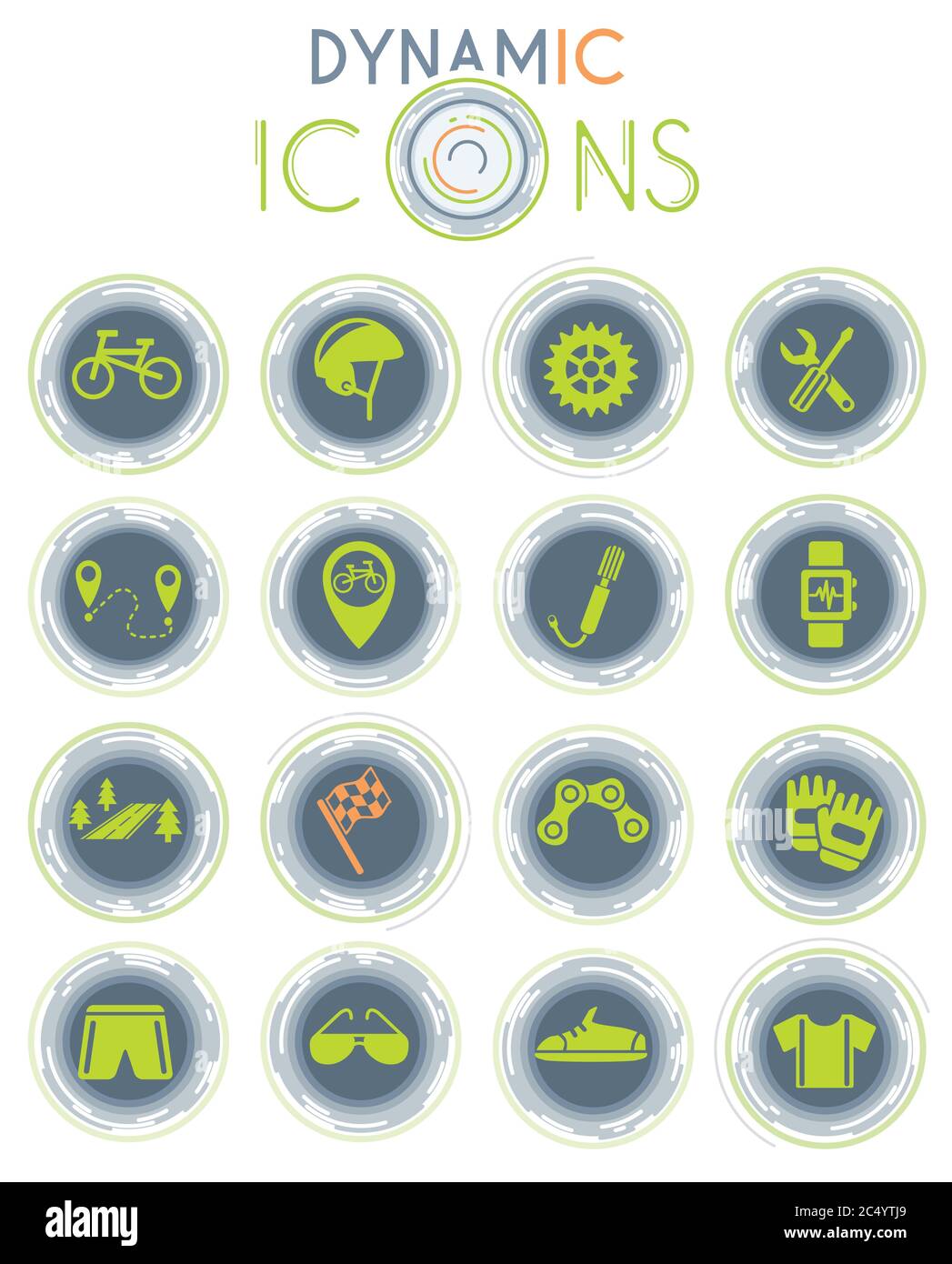 bicycle dynamic icons Stock Vector Image & Art - Alamy