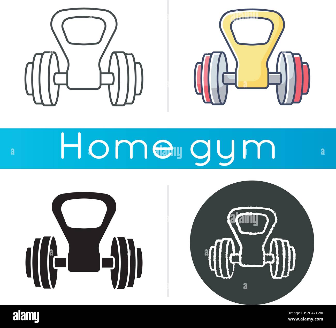 Kettlebell handle icon Stock Vector Image & Art - Alamy