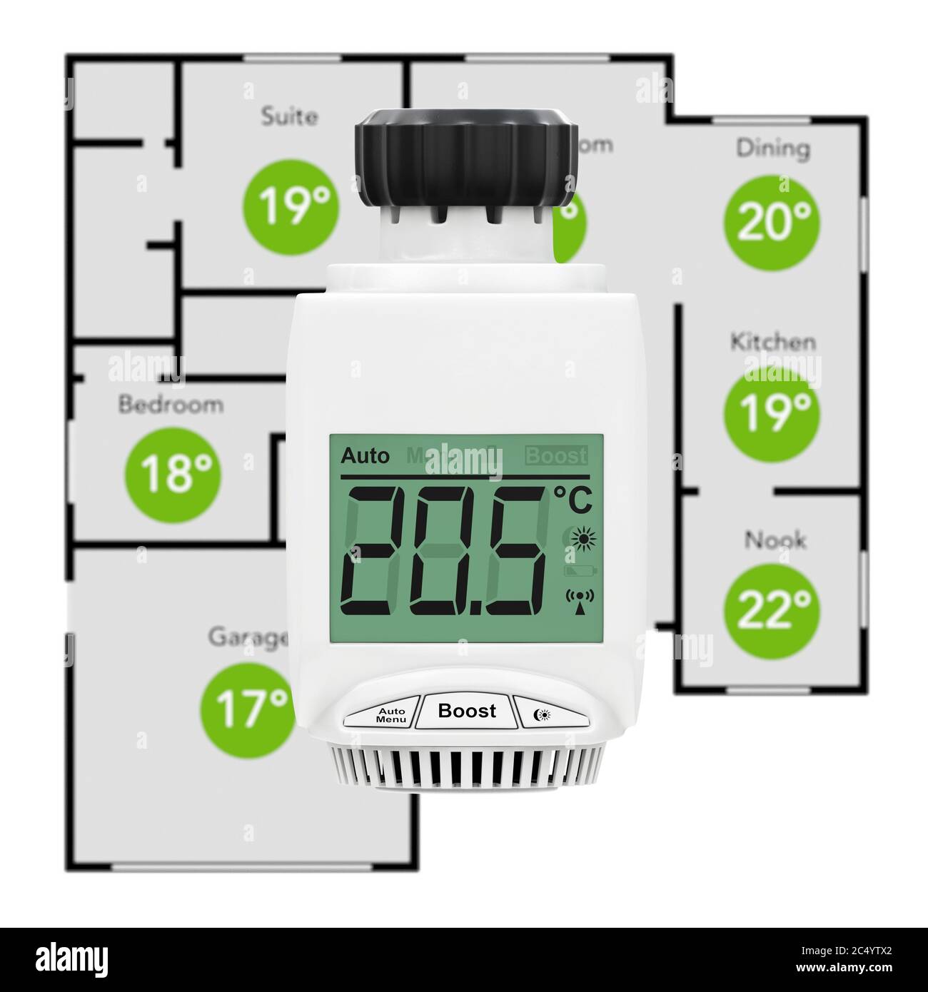 Digital Wireless Radiator Thermostatic Valve as Climate Control System ...