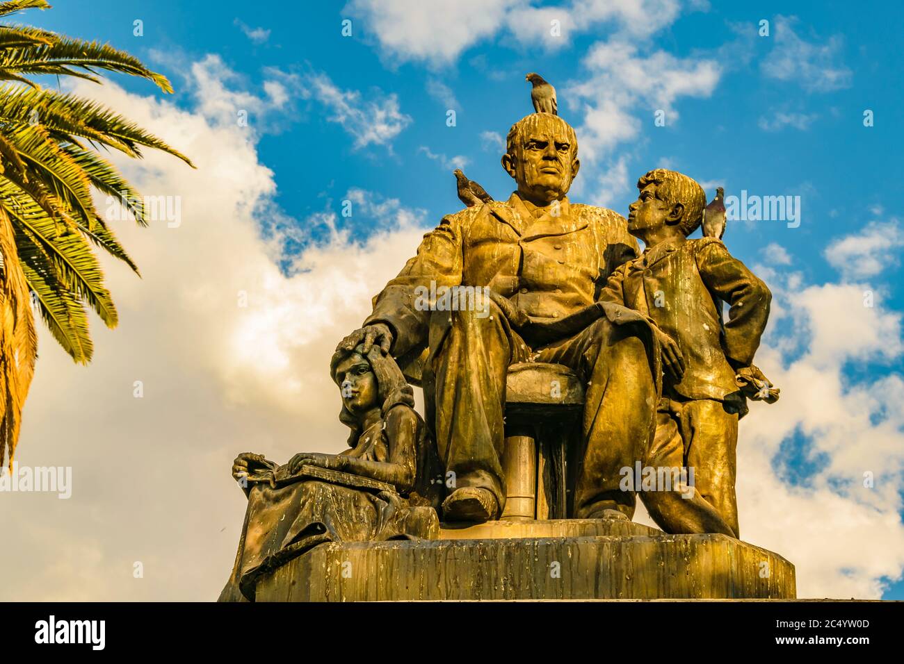 Intellectual sarmiento sculpture monument at 25 de mayo square, san ...