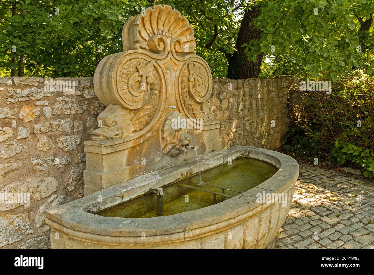shell fountain in Weimar Stock Photo - Alamy