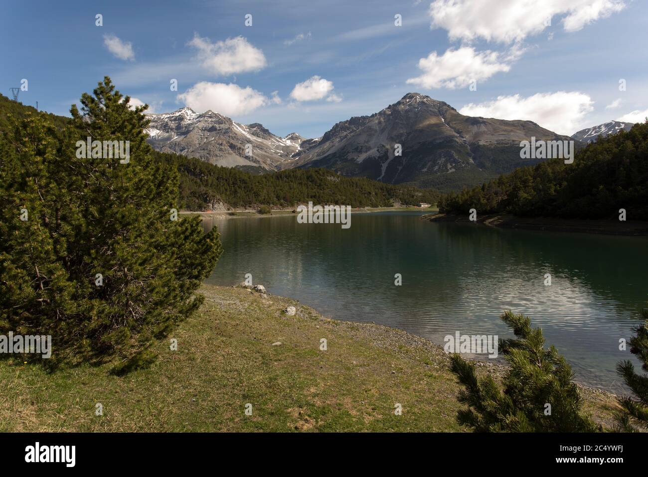 The Cancano lake in Bormio view, Italy Stock Photo - Alamy