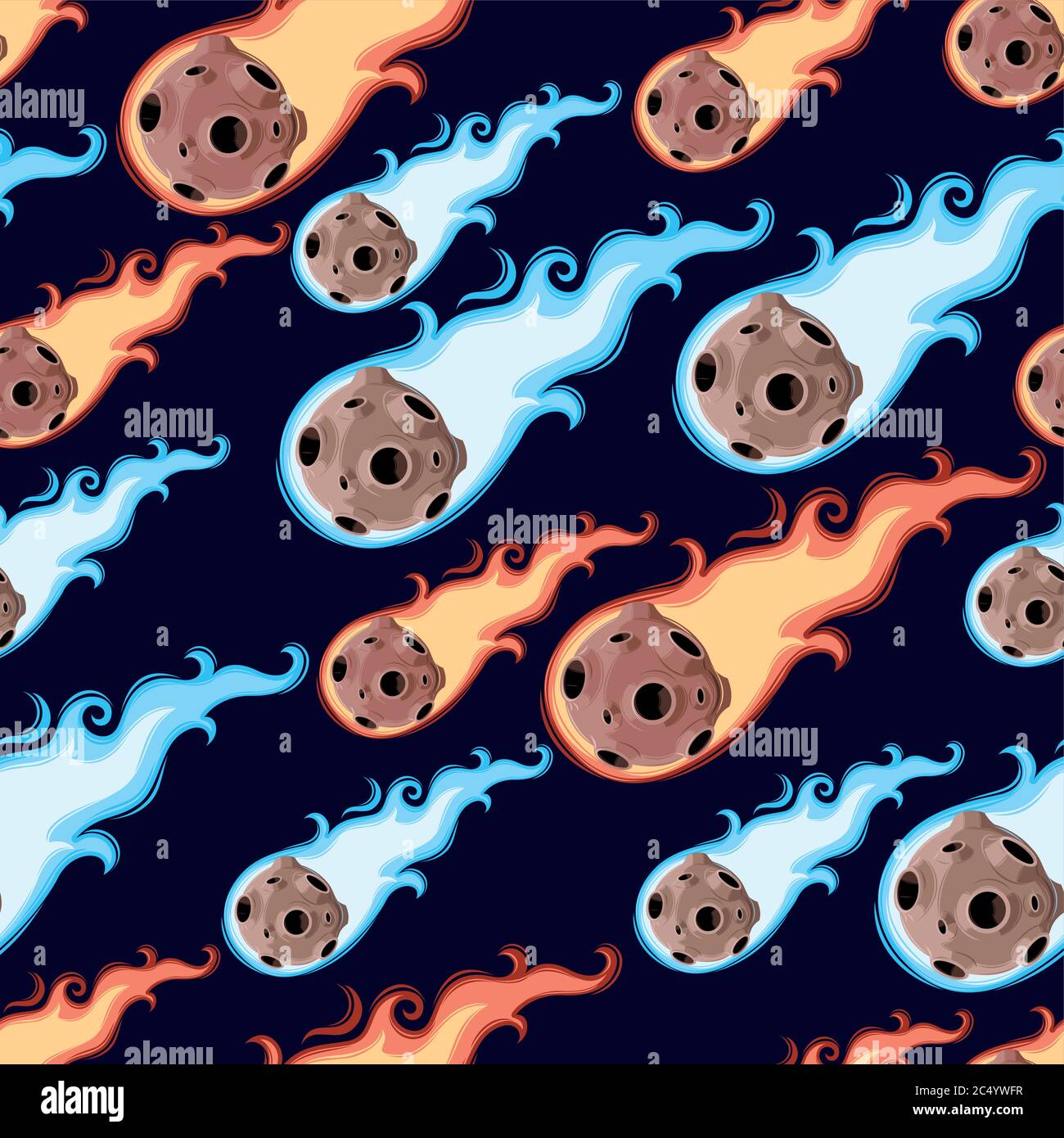 Vintage space meteor Stock Vector Images - Alamy