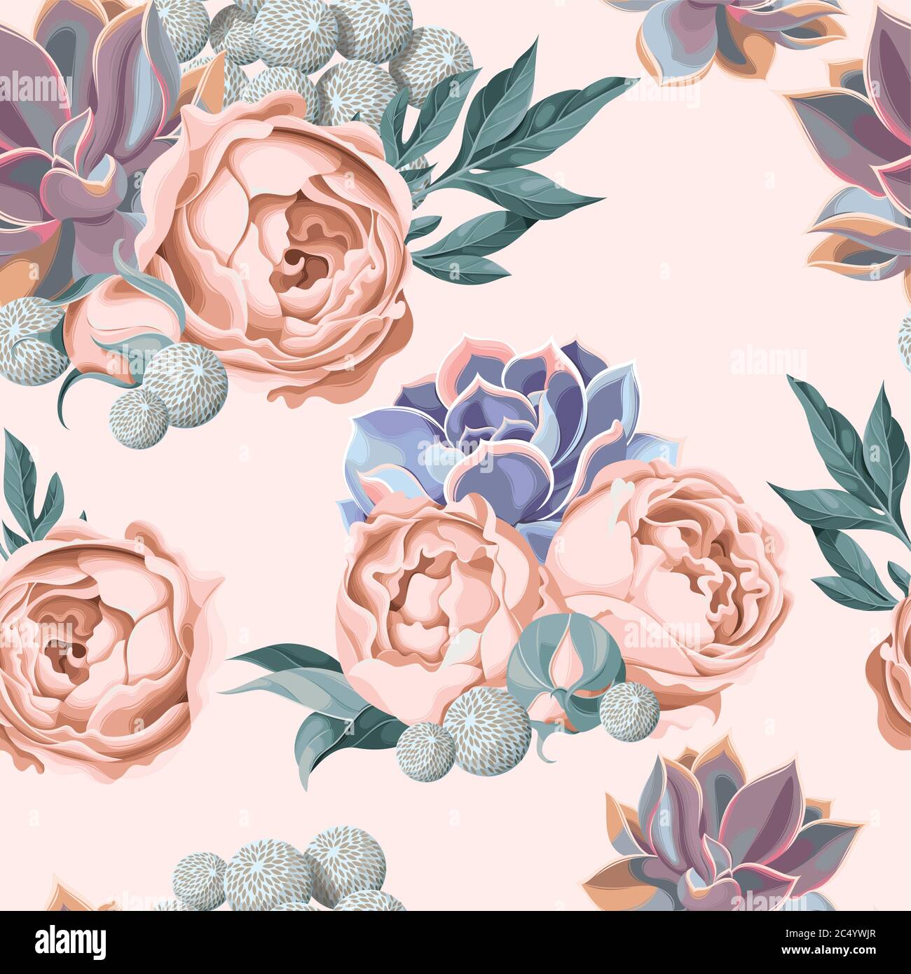 Background of succulent Stock Vector Images - Alamy