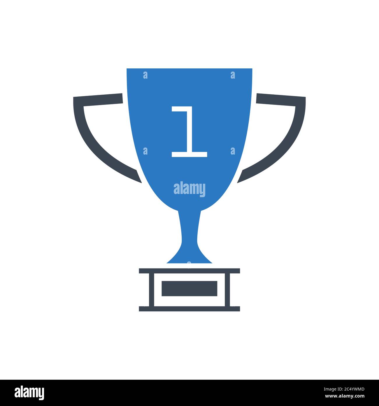 Trophy line blue icon Stock Vector Images - Alamy