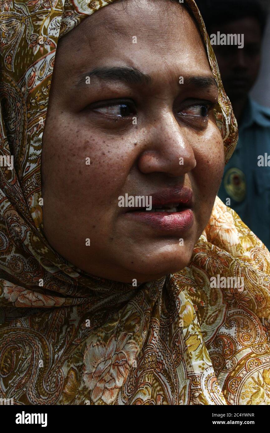 Meherun Nahar Shefa, sister of Major Mominul Islam Sarkar is waiting ...