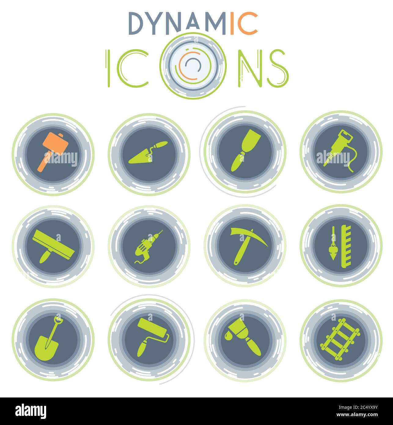 Symbols of building equipment Stock Vector Image & Art - Alamy