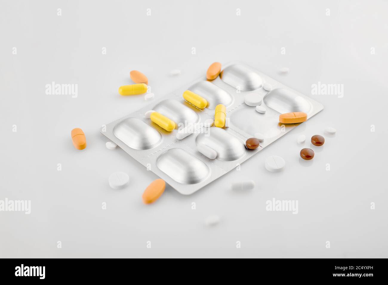 Medicines - saving lives. Assorted pharmaceutical medicine pills ...