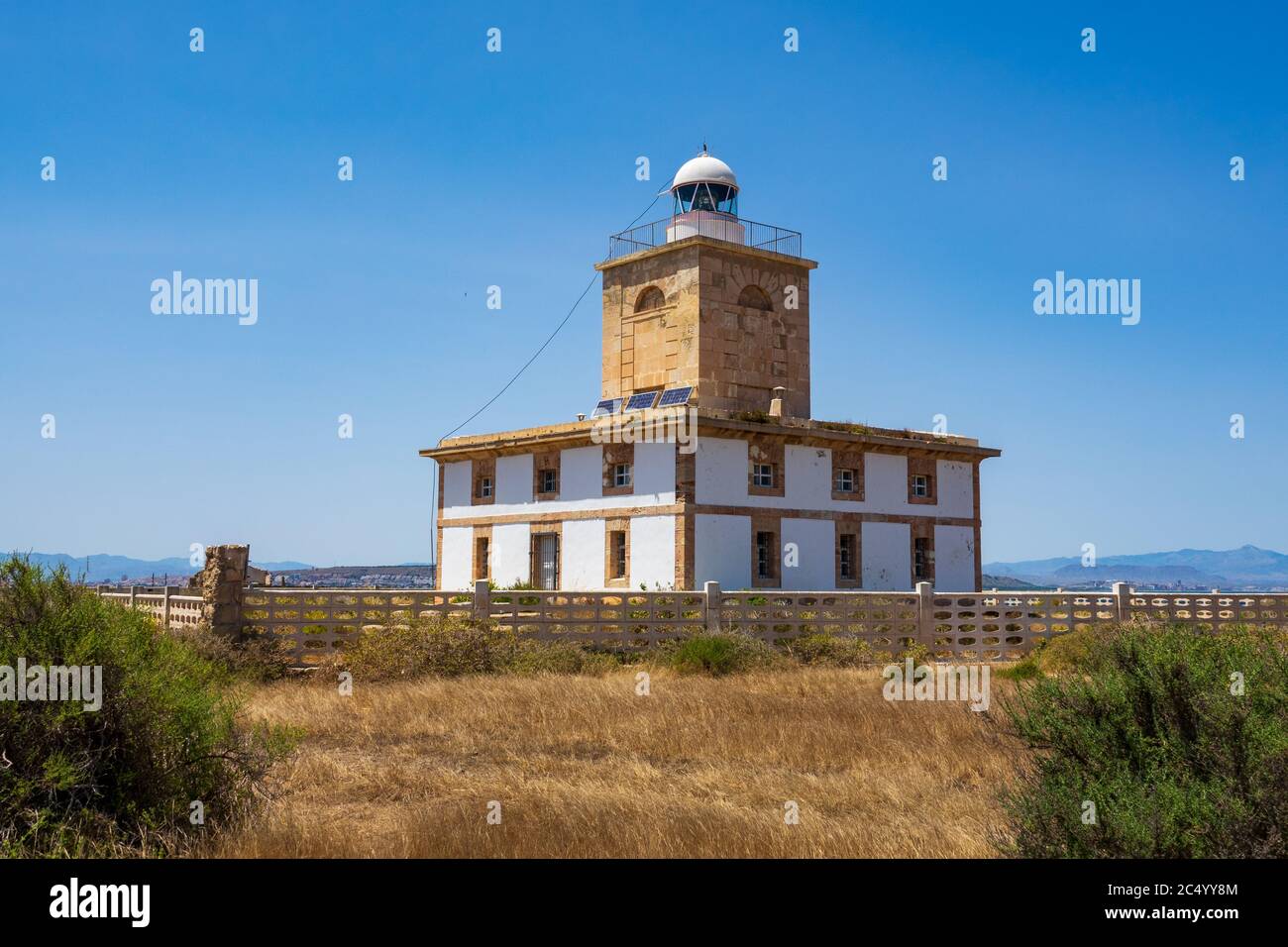 Lighthouse of Tabarca built in 1857. It is in the province of Alicante ...