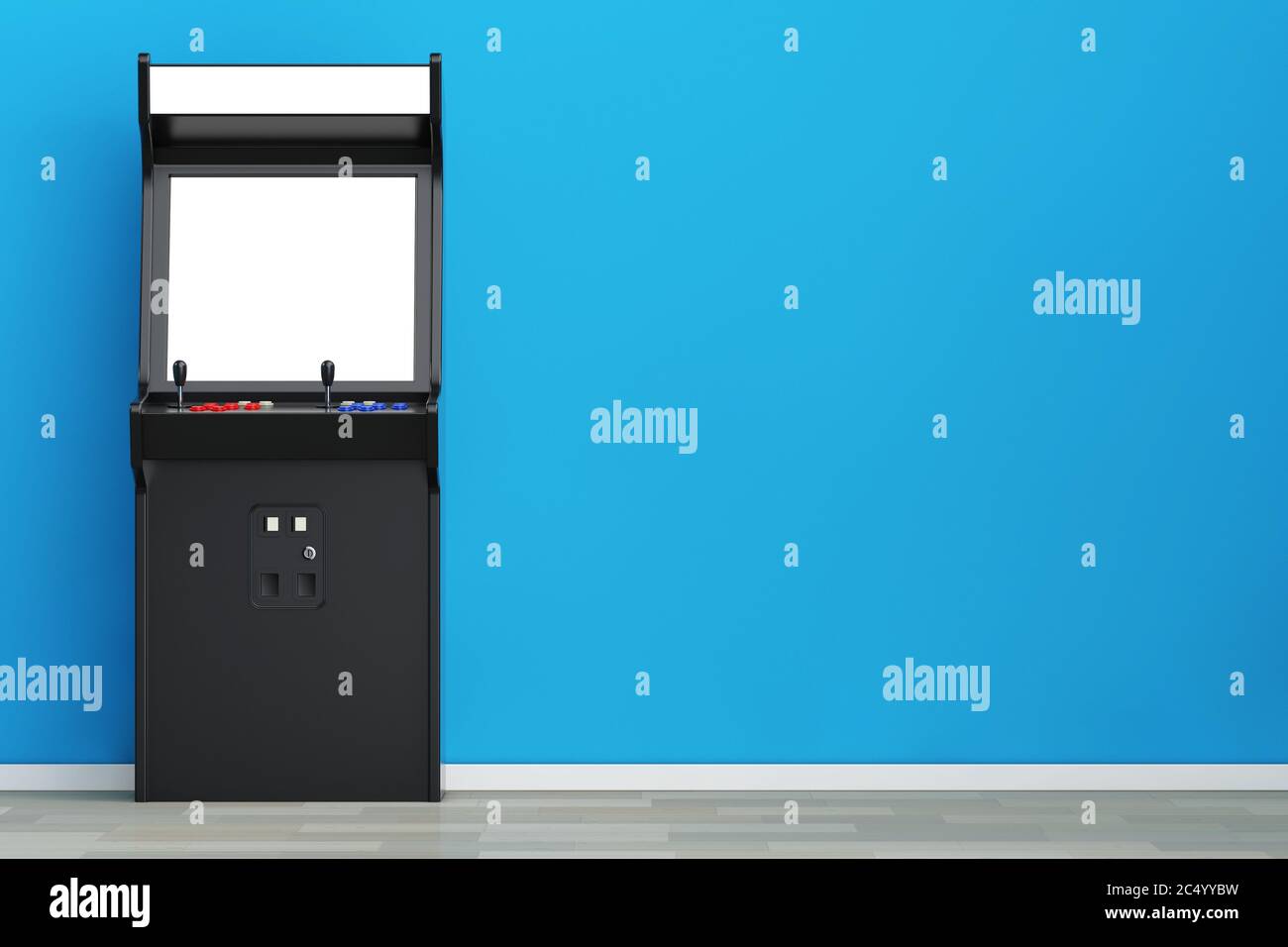 Gaming Arcade Machine with Blank Screen for Your Design in front of ...