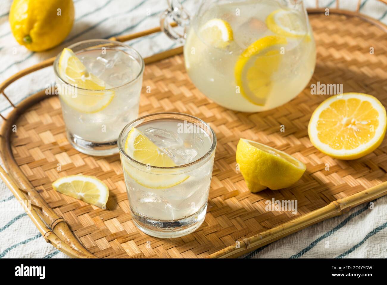 Refreshing Homemade Sweet Lemonade Ready to Drink Stock Photo - Alamy