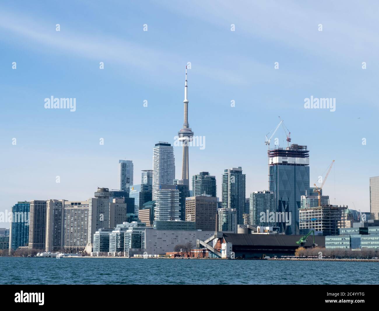 Toronto Canada, March 9, 2020; The city of Toronto skyline seen from ...