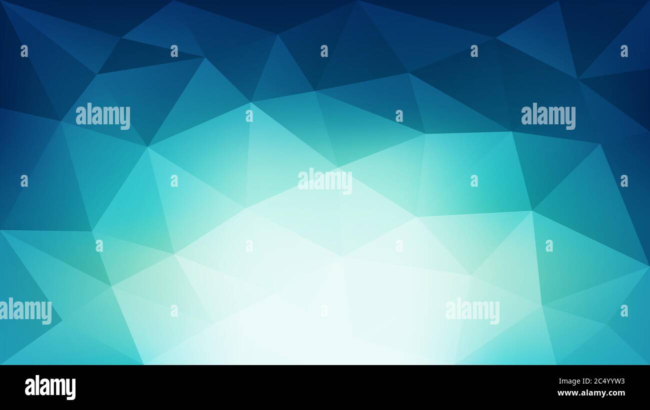 Screen background for wallpaper. Blue polygonal design. Ratio 16:9 ...