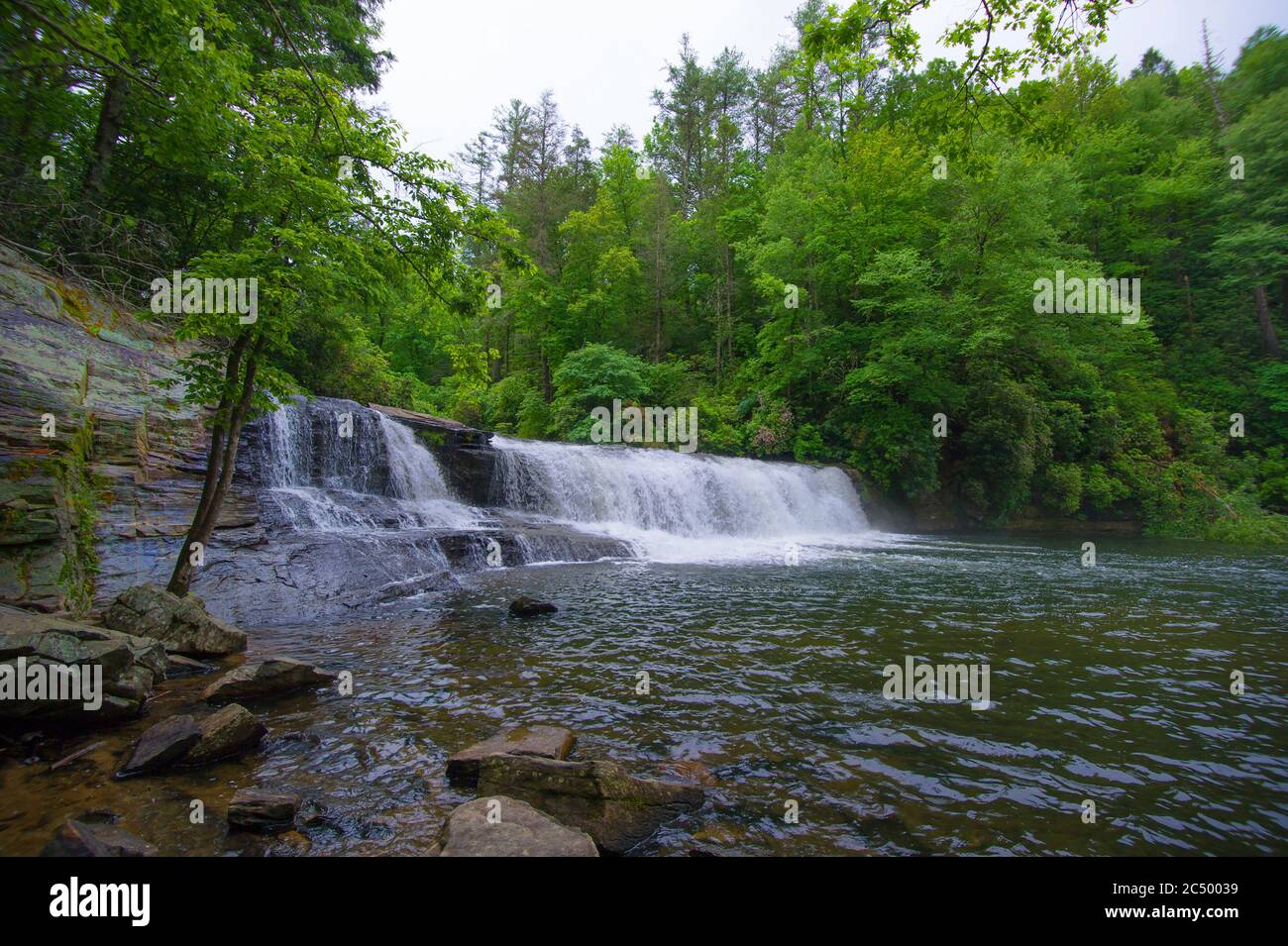 Hooker Falls in DuPont State Recreational Forest, North Carolina Stock ...