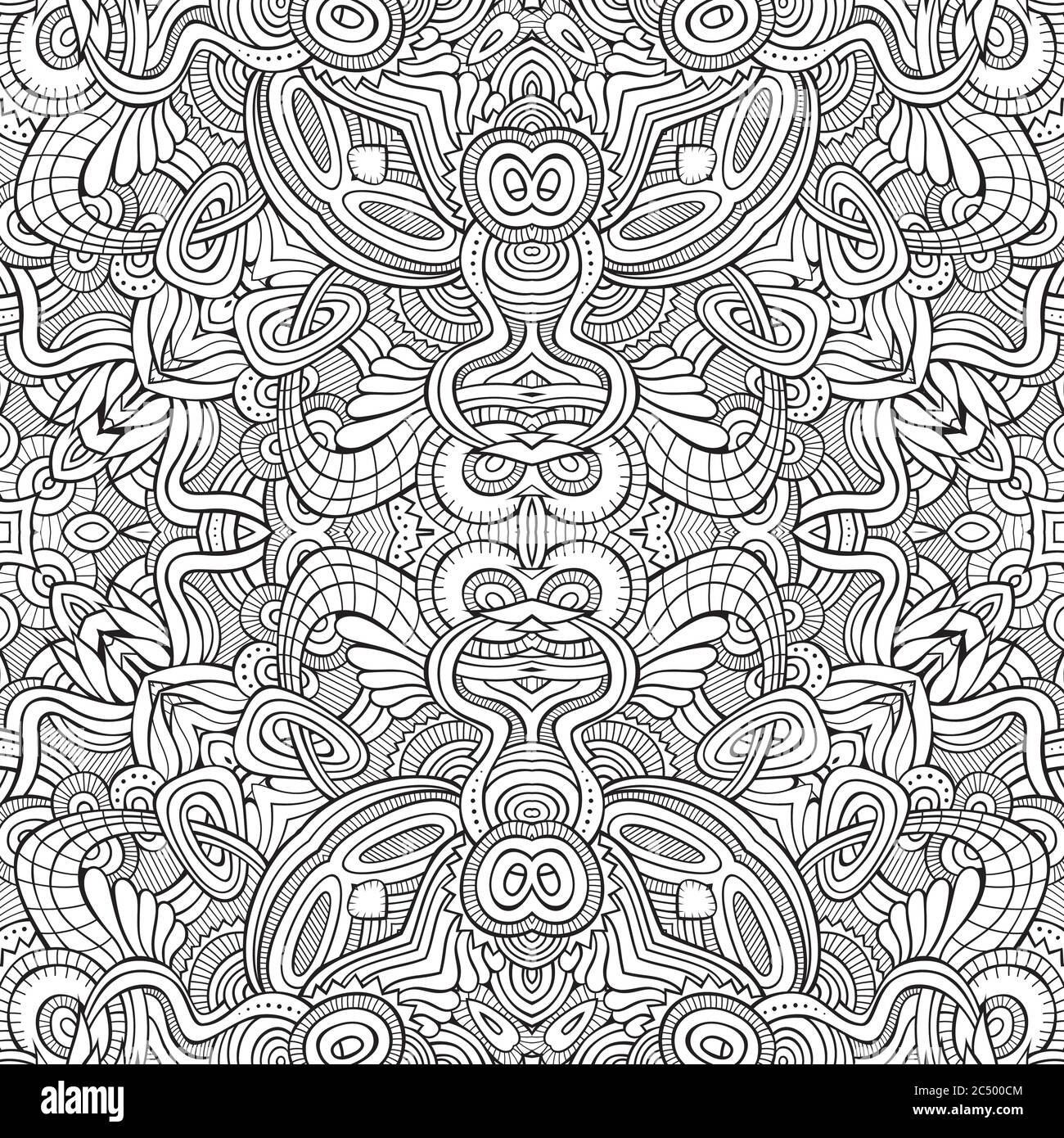 Abstract vector ethnic sketchy background Stock Vector Image & Art - Alamy