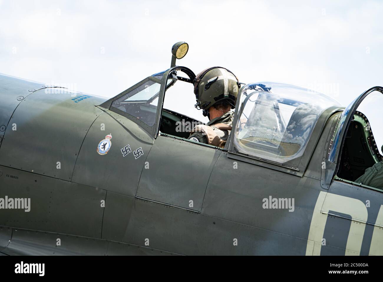 A passenger flight in a Supermarine Spitfire IX at Aero Legends ...