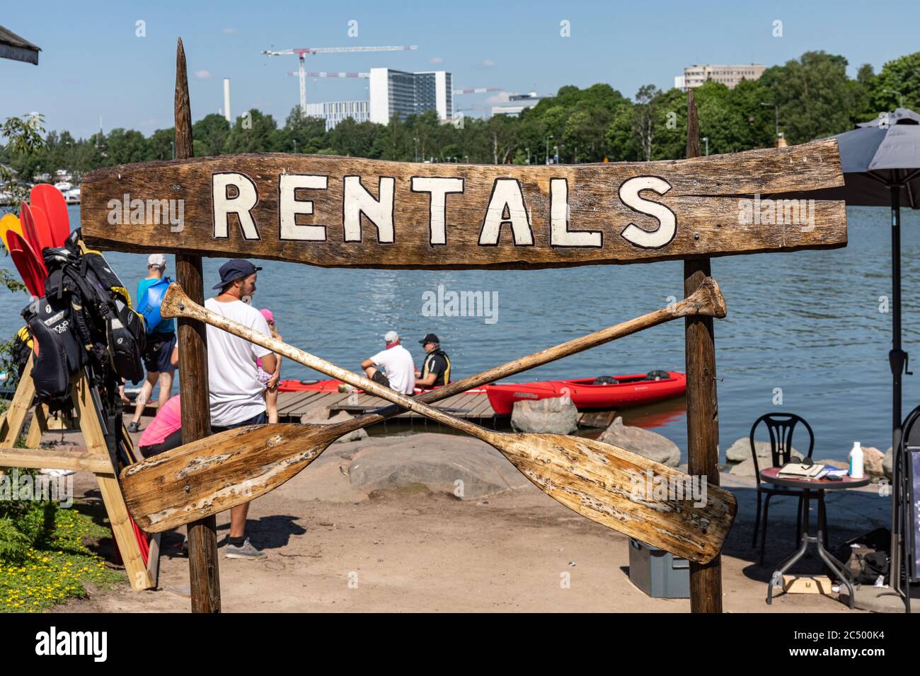 Kayak rental sign hi-res stock photography and images - Alamy