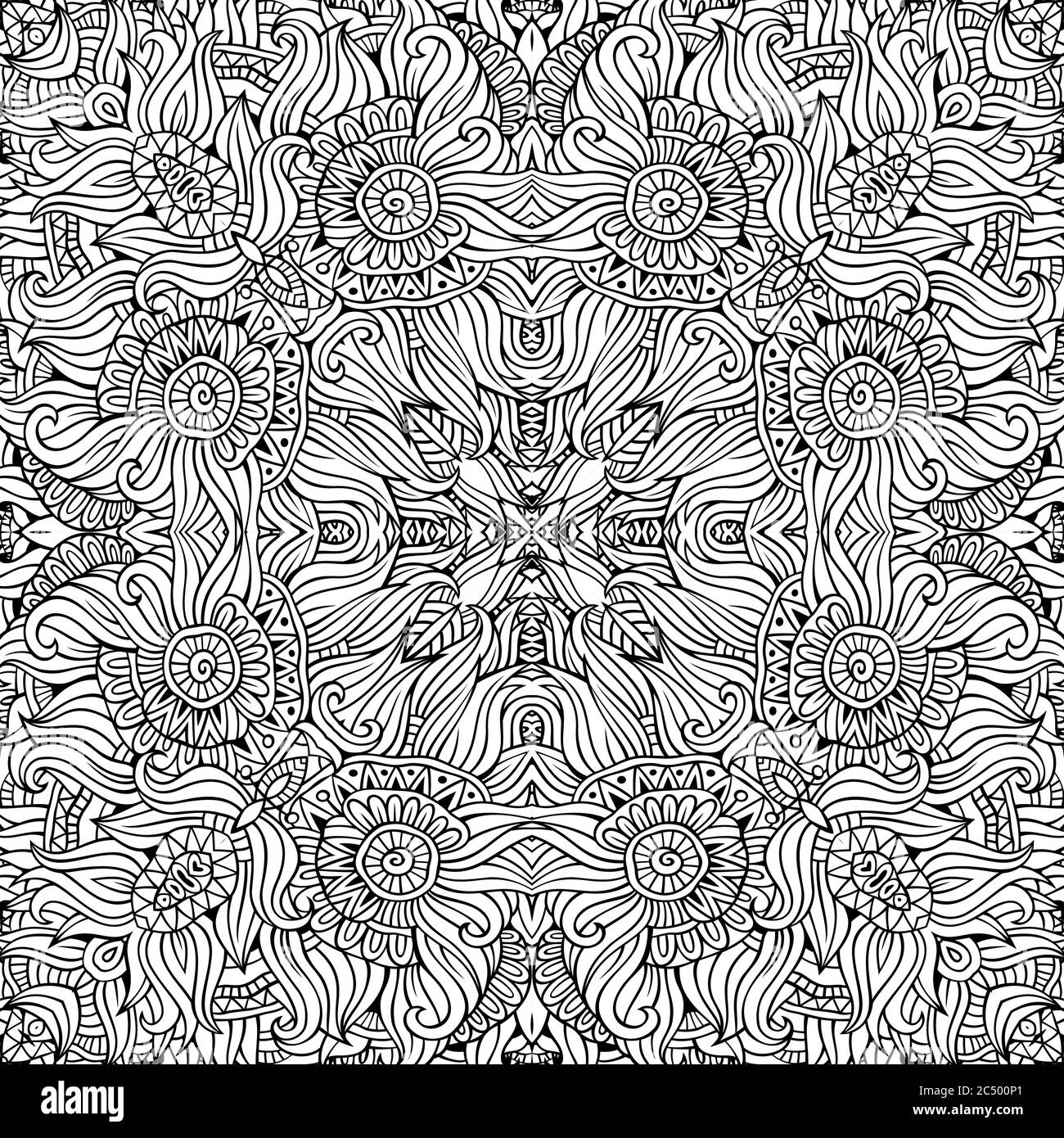 Abstract vector ethnic sketchy background Stock Vector Image & Art - Alamy